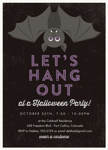 Let's Hang Out | Halloween Party Invitations