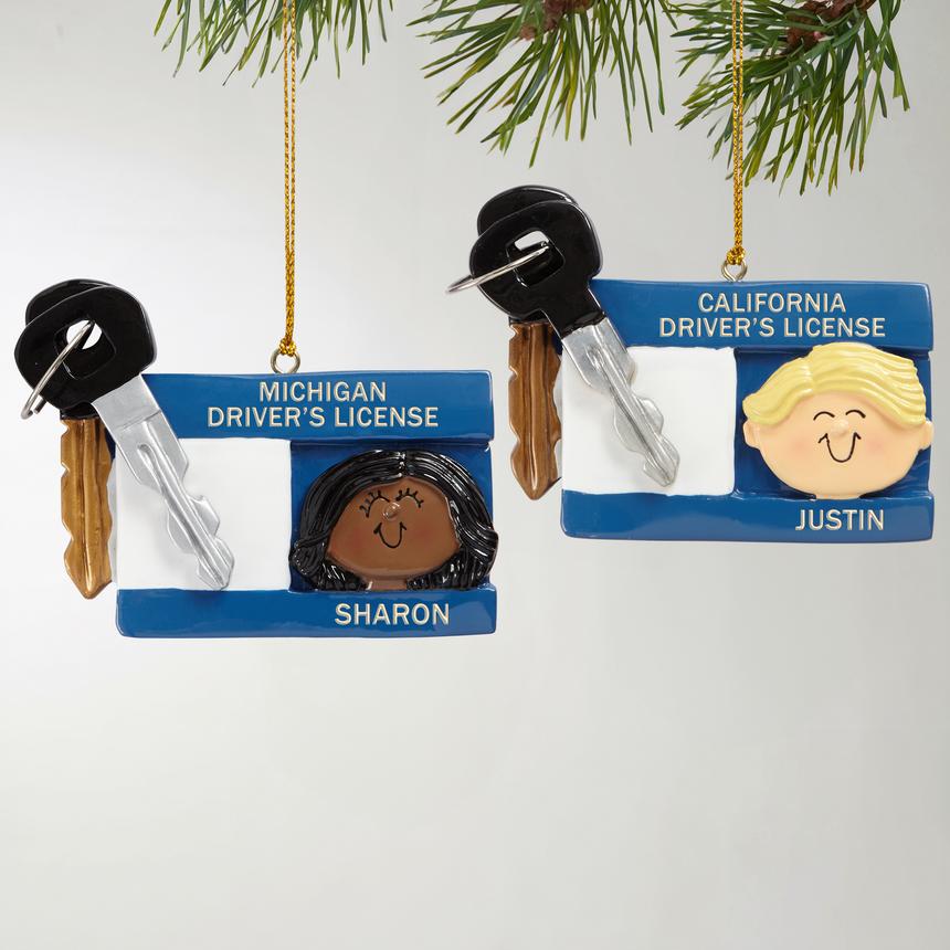 Driver's License Ornament at Gifts.com