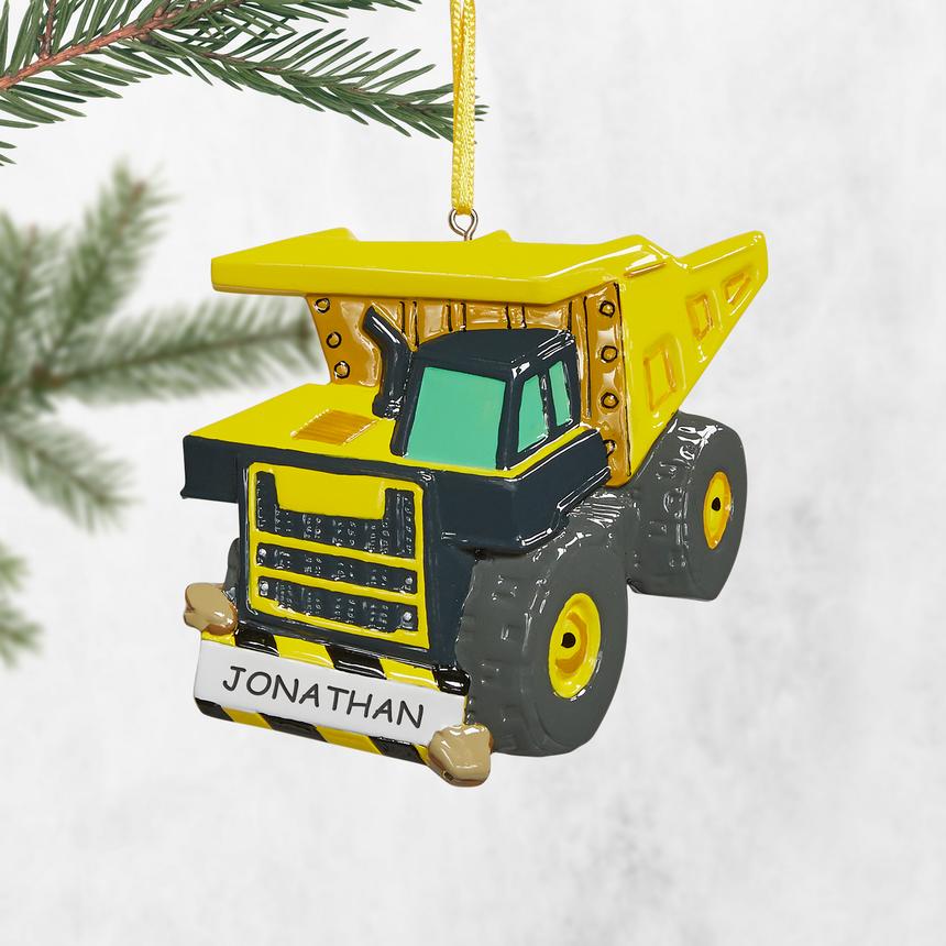Dump Truck Ornament at Gifts.com