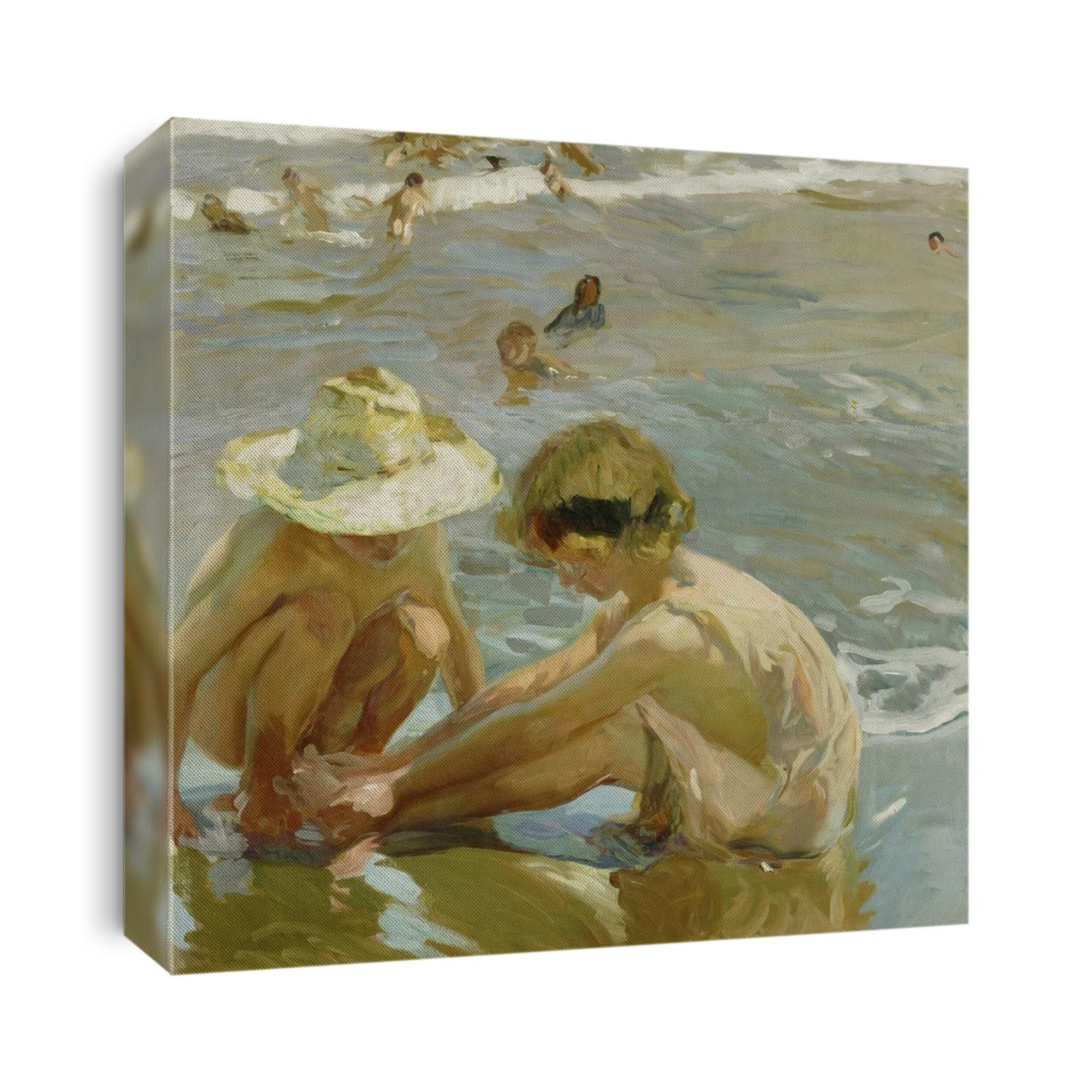 The Wounded Foot, By Joaquin Sorolla Y Bastida, 1909, Spanish... Canvas ...
