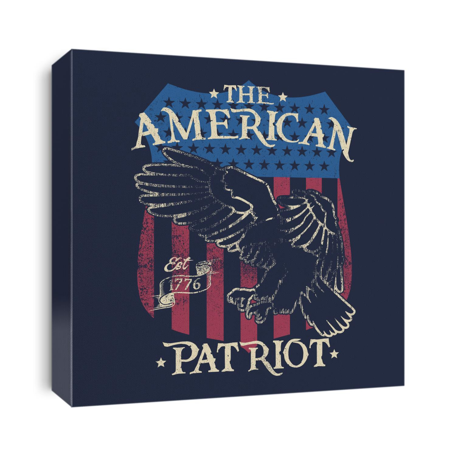 Vector Design With American Theme, Background A Badge Of American ...